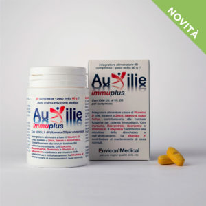 Integratore Auxilie Immuplus Envicon 60 compresse deglutibili.